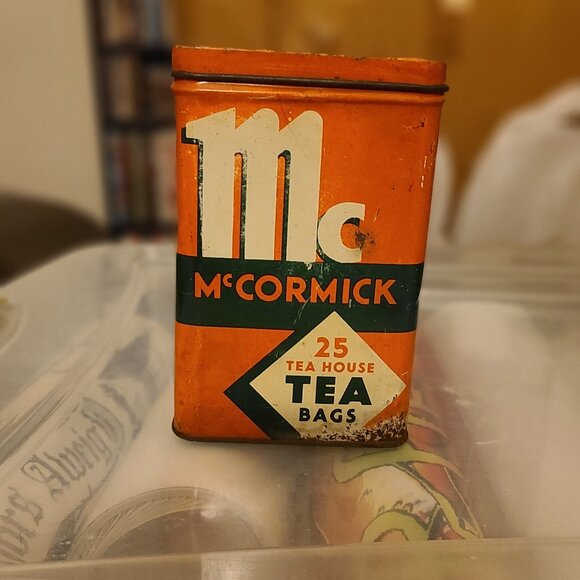 Mccormick | Accents | Vintage Mccormick Tin 25 Tea Bags Empty Can ...